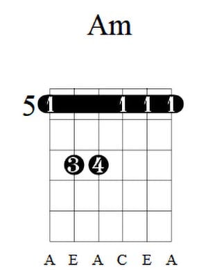 Am Guitar Chord
